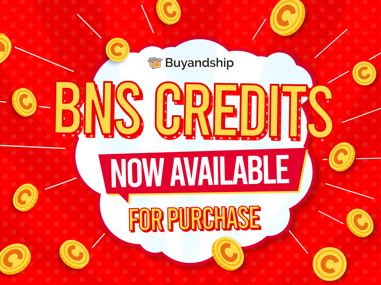 New Feature: BNS Credits Now Available for Purchase! | Buy&Ship Philippines