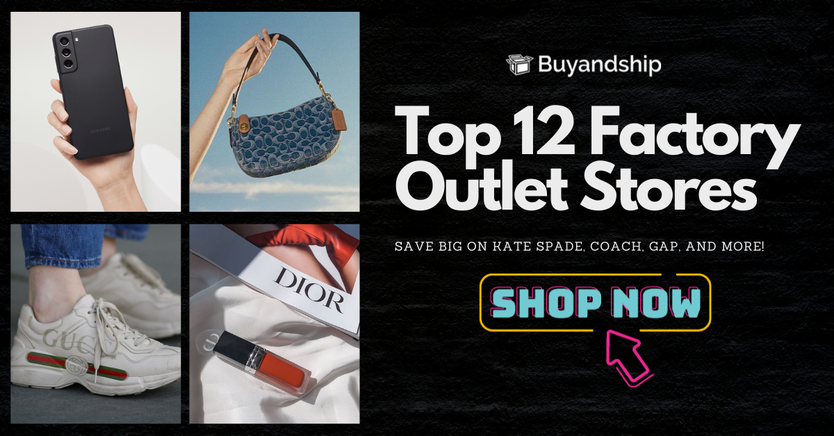 Top 12 Factory Outlet Sale Up to 98% OFF: Amazon, Jomashop, Kate Spade ...