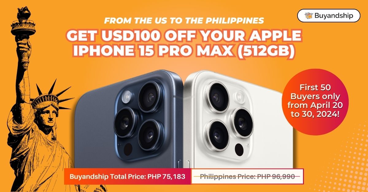 Get a USD100 or PHP 5,700 Discount Off Apple iPhone 15 Pro Max via ...