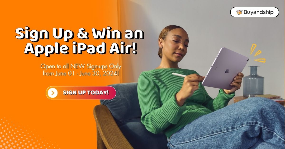 【iPad Air Giveaway For New Users】Sign Up at Buyandship & Win a Brand ...