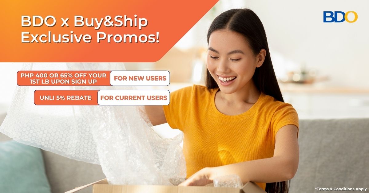 【BDO x Buy&Ship】Get PHP 400 Free Credits for New Sign-Ups and Enjoy ...